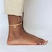 Africa Symbol Anklet, African, Gold Africa Anklet for Men and Women ...