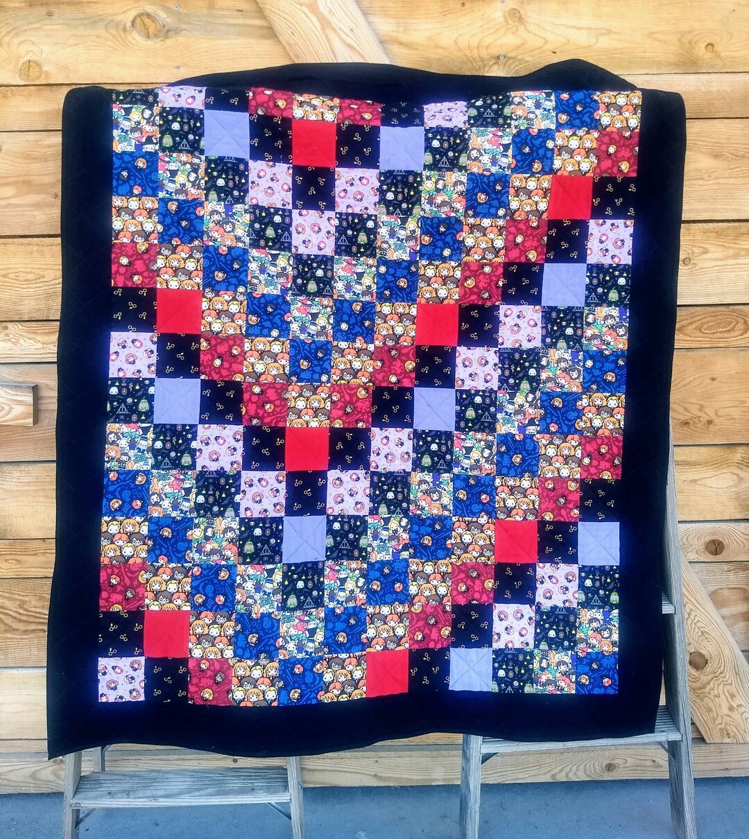 Wizarding World Quilt, Wizard Throw Blanket, Potterhead Gift, Nerd ...