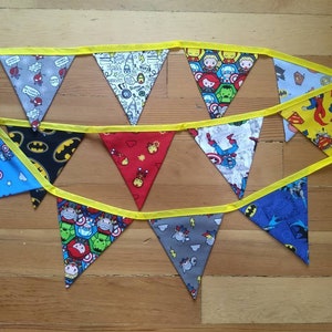 Superhero Bunting Superhero Banner Superhero Decor - Etsy