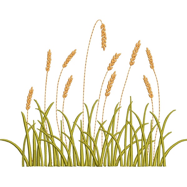 Wheat Embroidery - Etsy
