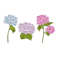 Hydrangea Embroidery - Etsy