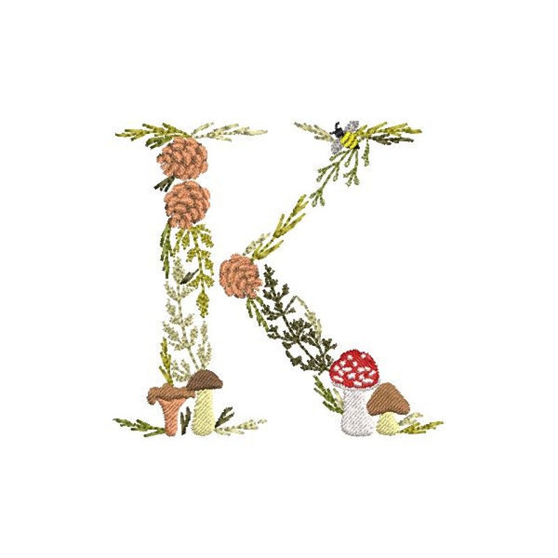K Embroidery Pattern - Etsy