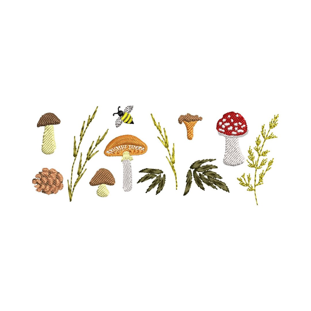 2 Sizes "forest" 12 Individual Machine Embroidery Designs - Etsy