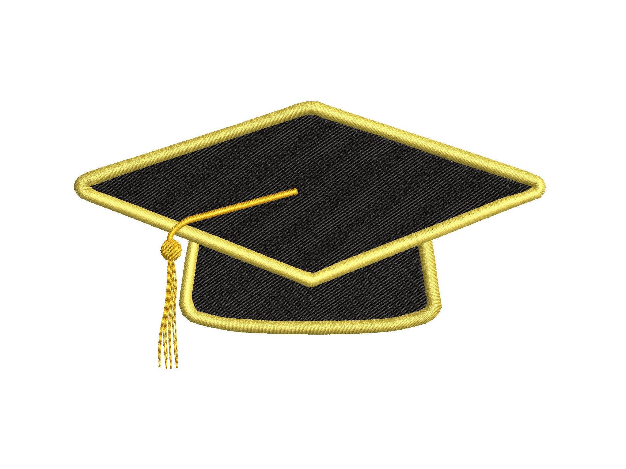 10 Sizes Graduation Cap Machine Embroidery Design | Etsy