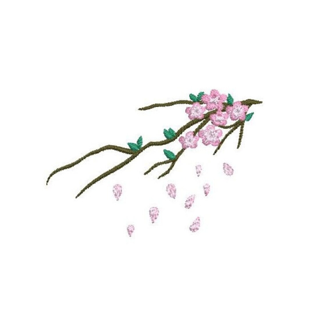 3 Sizes Sakura Machine Embroidery Design - Etsy