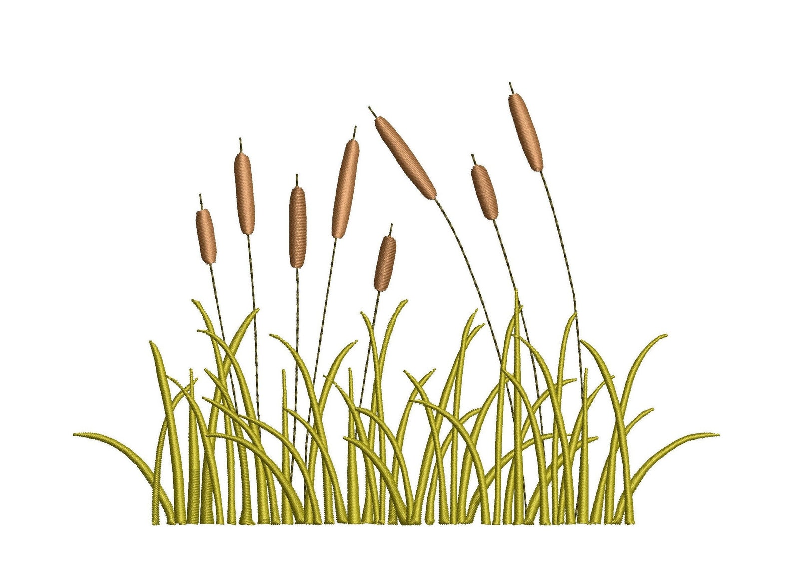 6 Sizes reeds Machine Embroidery Design | Etsy