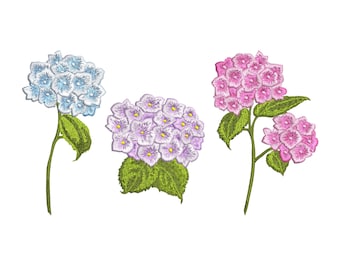 Hydrangea Embroidery | Etsy