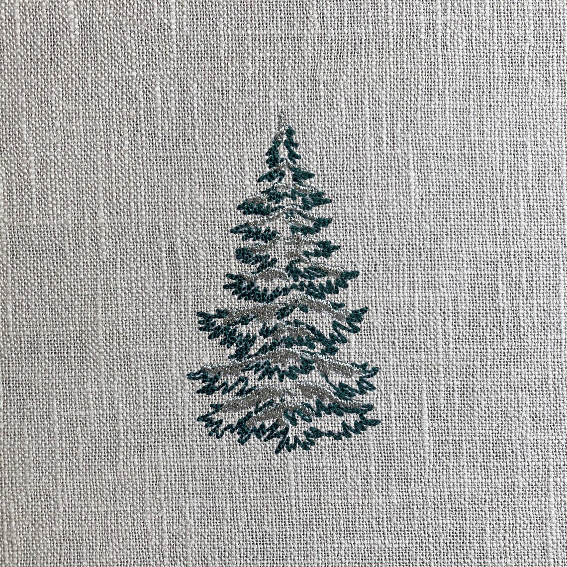 Winter Christmas Tree Machine Embroidery Design – 5 Sizes | Holiday ...
