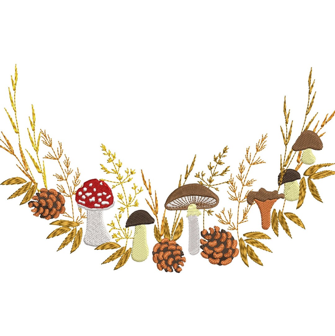 4 Sizes "forest" Machine Embroidery Design - Etsy