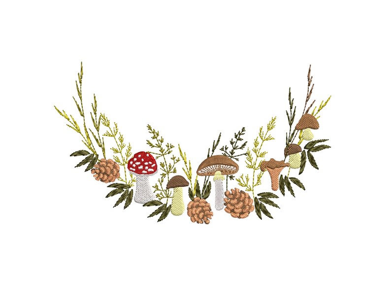 4 Sizes "forest" Machine Embroidery Design - Etsy