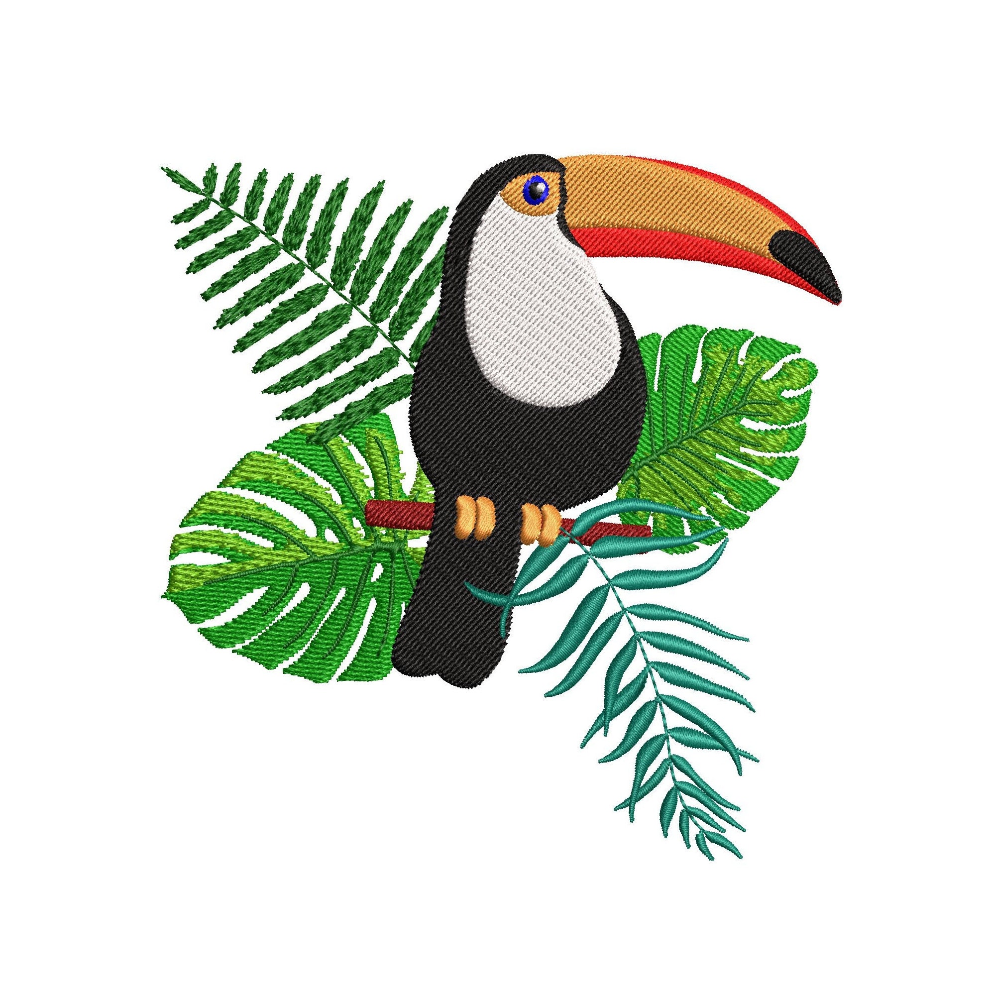 4 Sizes toucan Machine Embroidery Design - Etsy UK