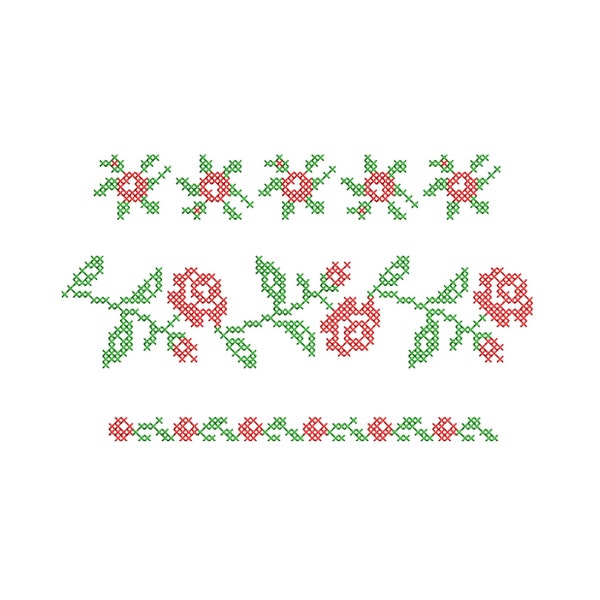Cross Stitch Border - Etsy