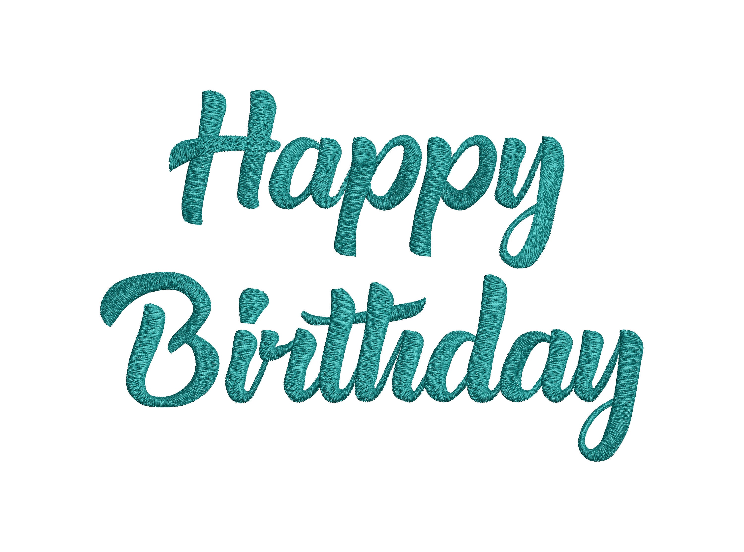 14 Sizes happy Birthday Machine Embroidery Design | Etsy