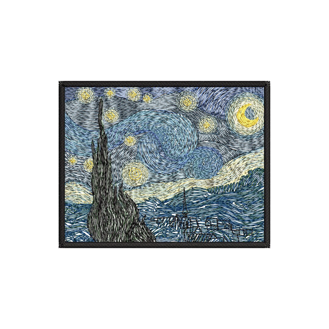 Van Gogh "the Starry Night" Machine Embroidery File - Etsy