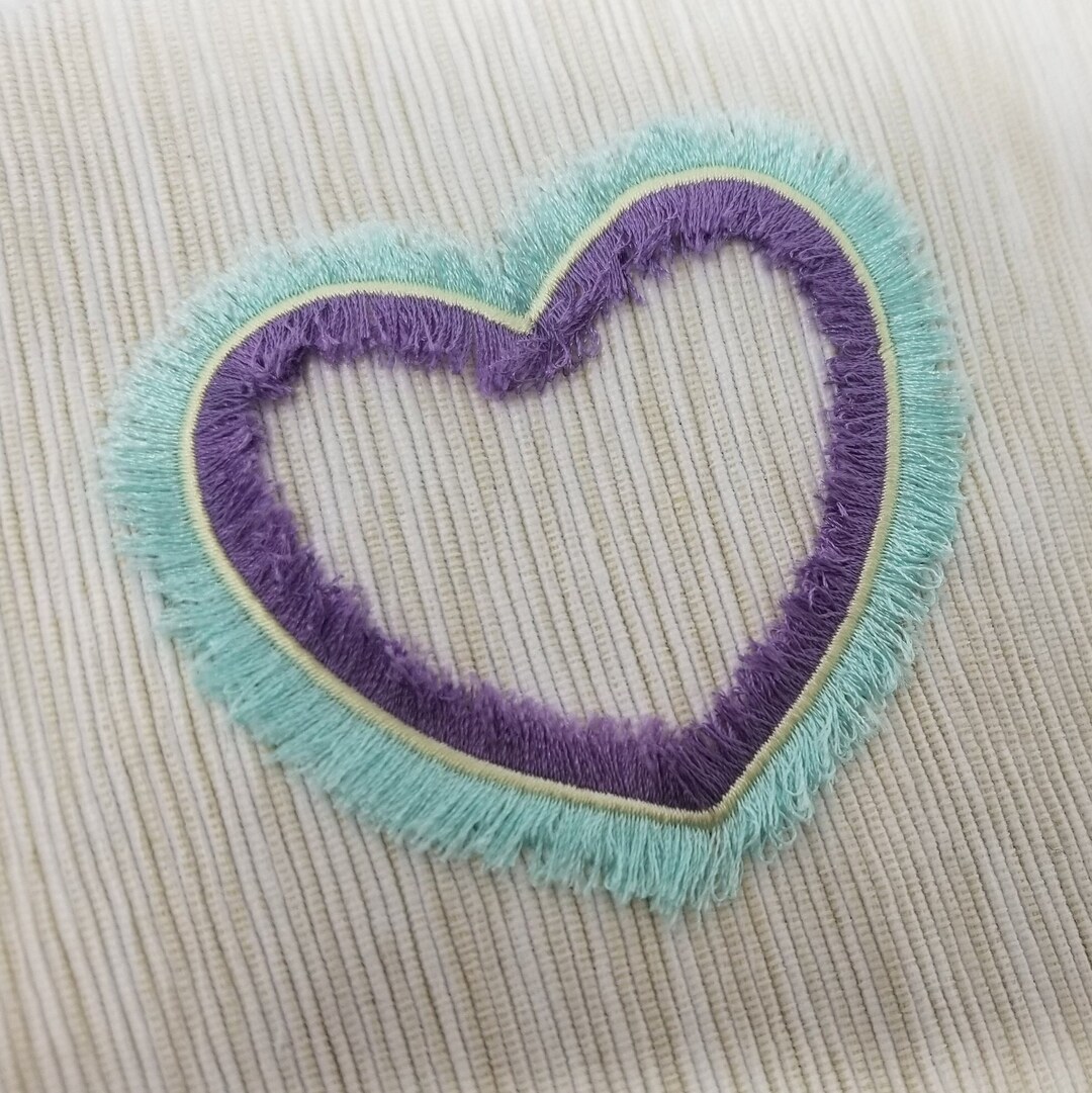 3 Sizes "heart" Machine Embroidery Design - Etsy