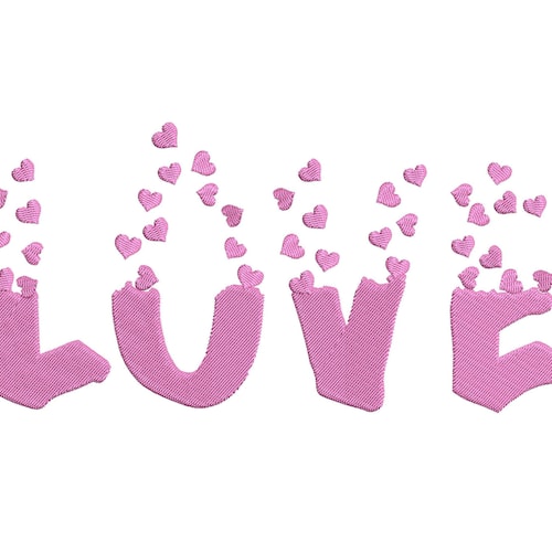 Embroidery Machine Design Valentine Cute Love Heart Pes - Etsy