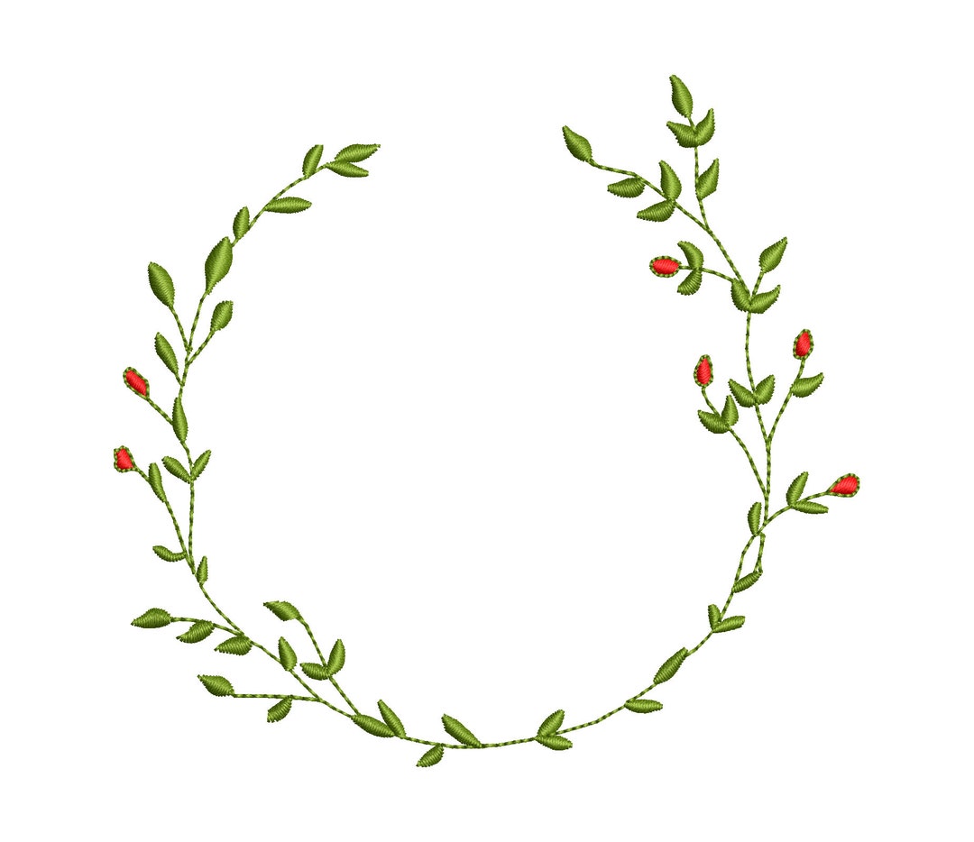 15 Sizes "wreath" Machine Embroidery Design - Etsy
