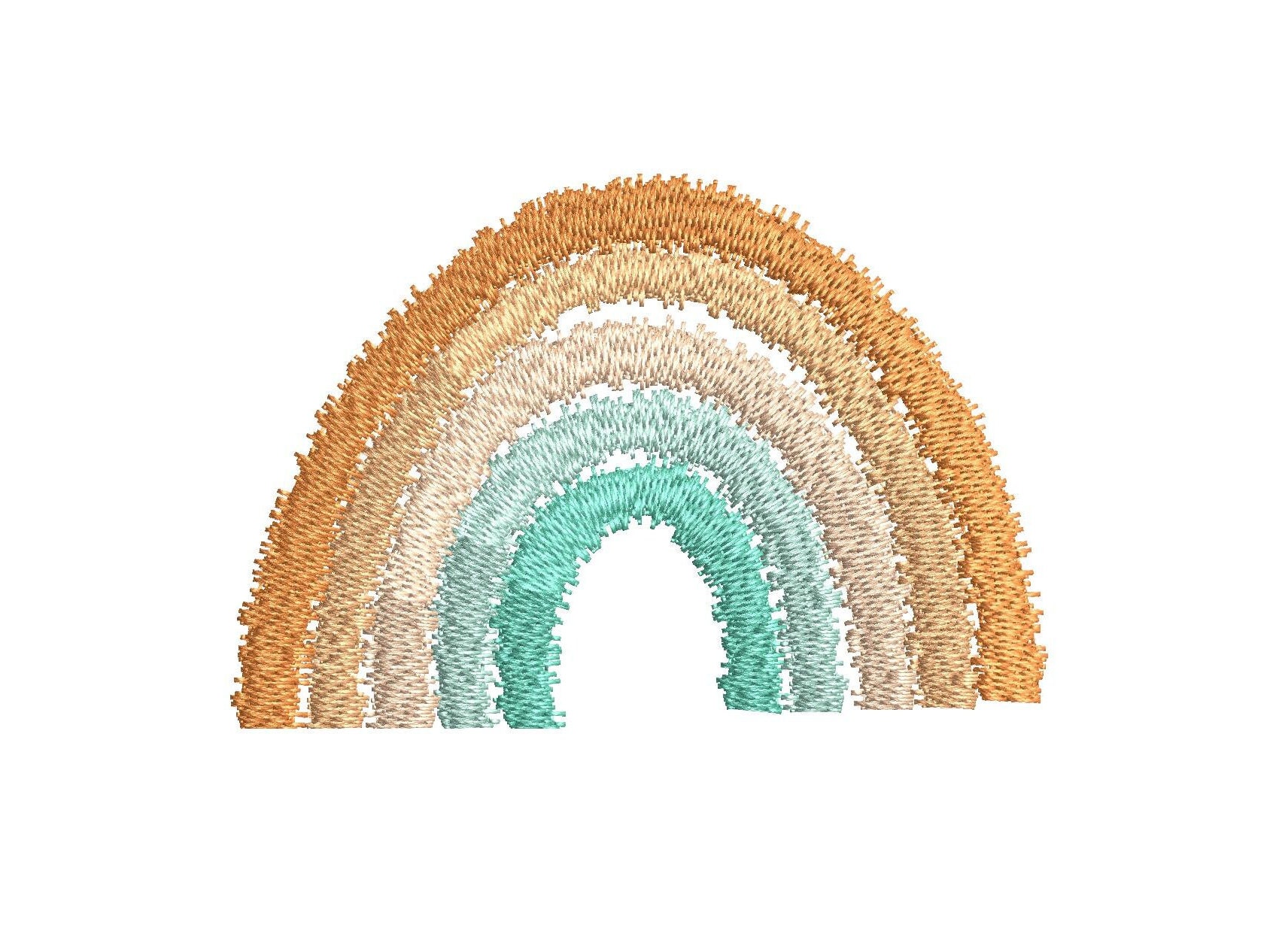 5 Sizes rainbow Machine Embroidery Design - Etsy