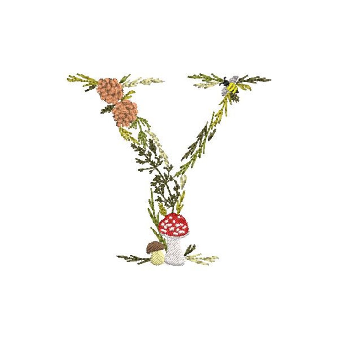 Letter Y Machine Embroidery Design - Etsy