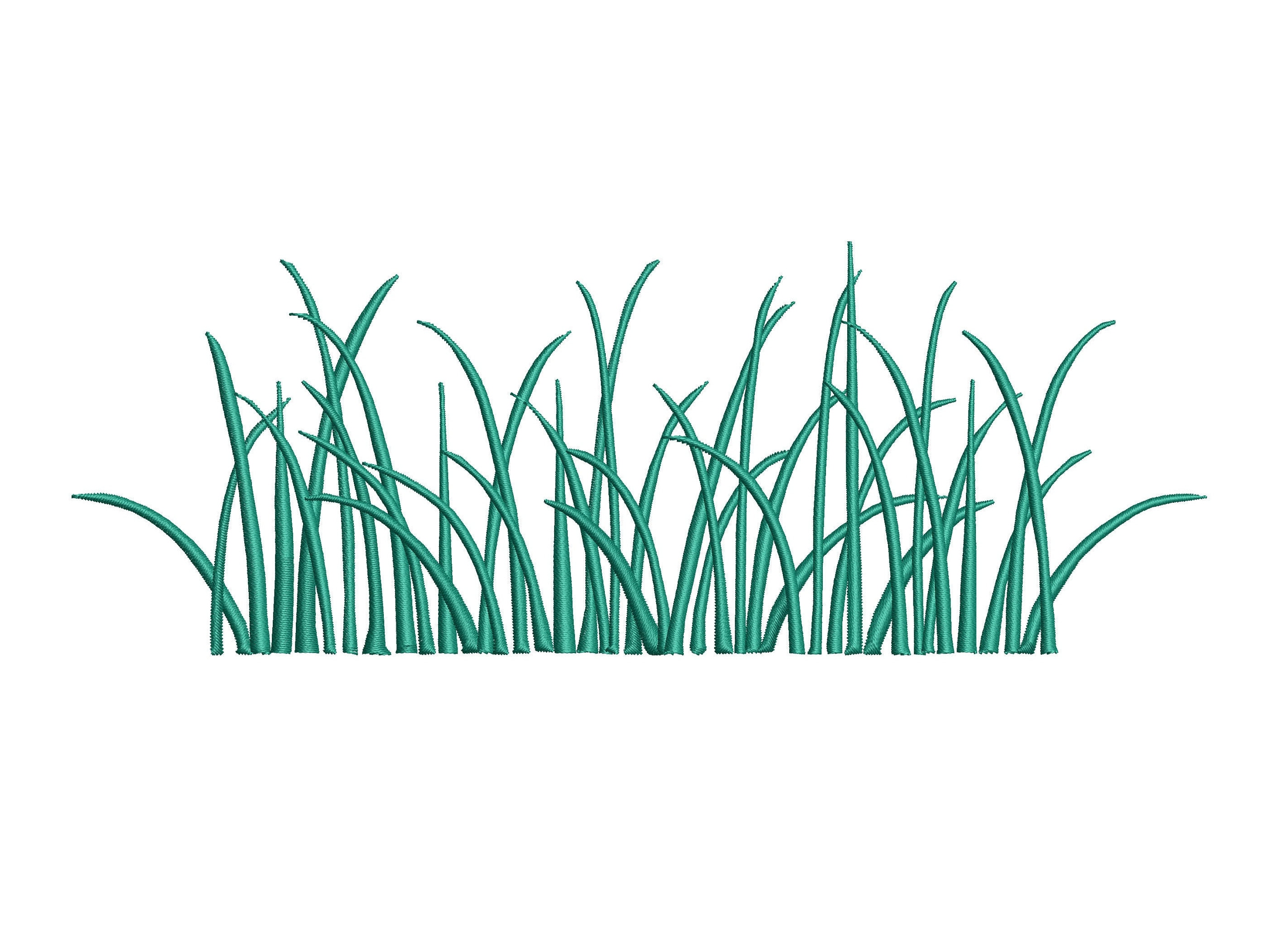 14 Sizes Grass Machine Embroidery Design Etsy