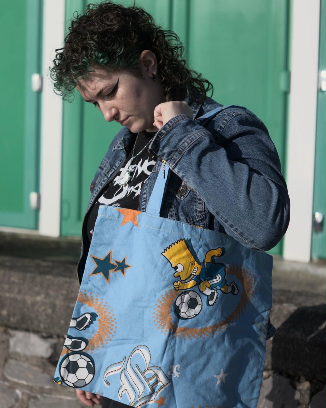 Handmade Bart Simpson Tote Bag - Etsy
