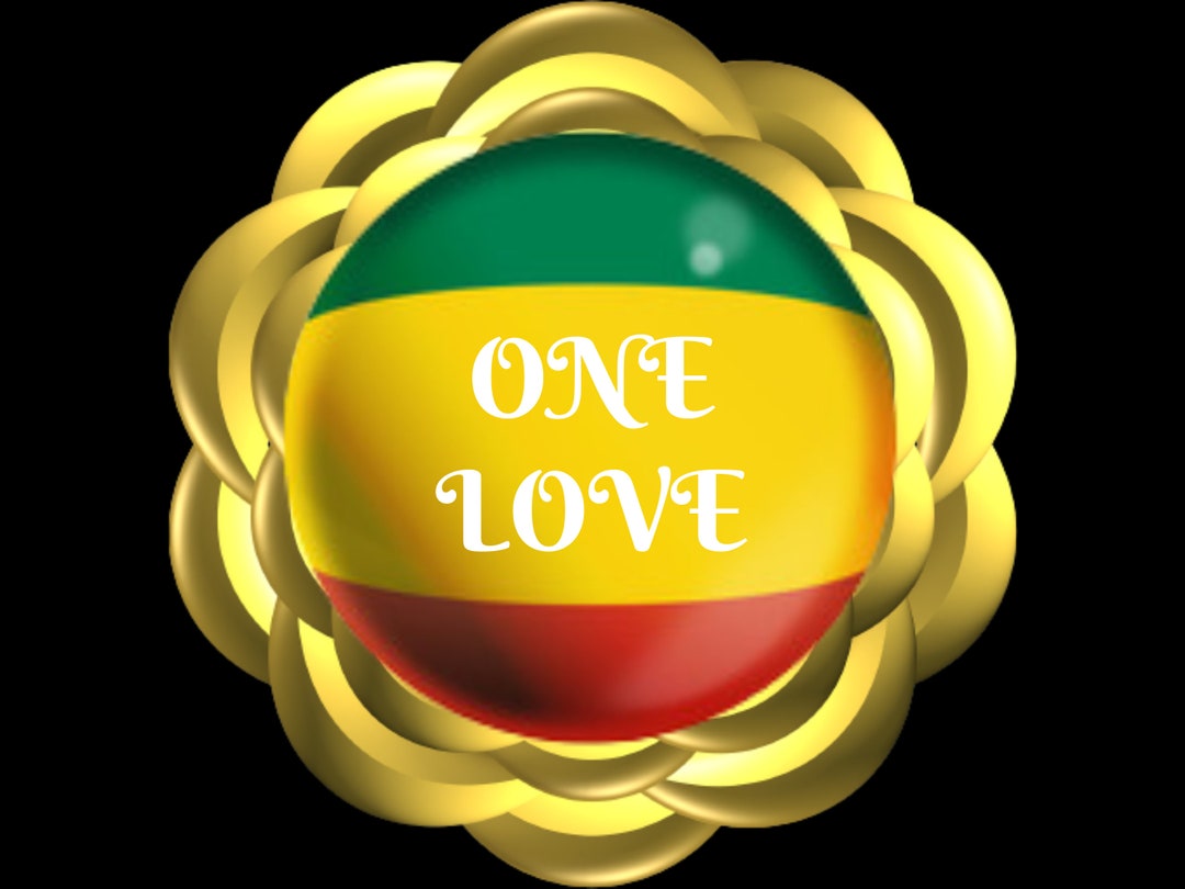 One Love Poster Colorings of Jah Love Digital Print of Coloring Page of ...