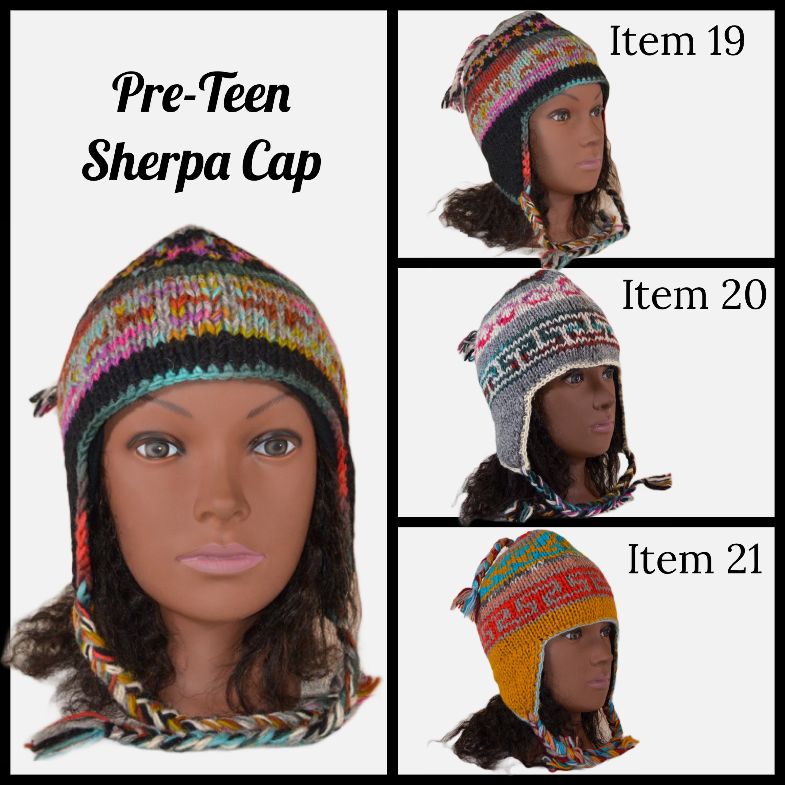 Handknit Himalayan Sherpa Cap for Pre-teen 100% Nepal Wool - Etsy Canada