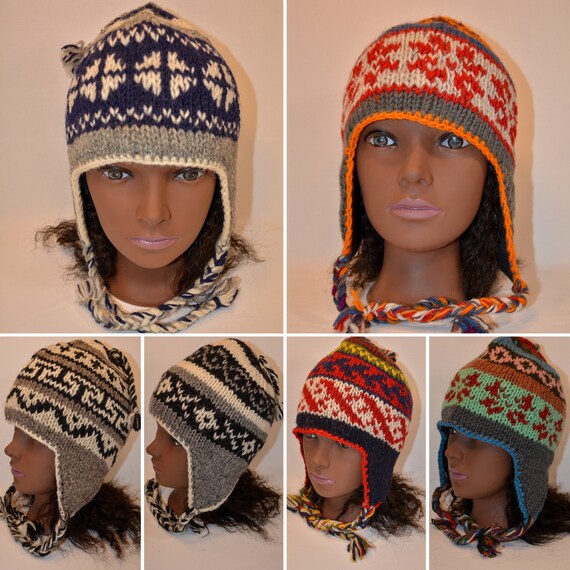 Handknit Himalayan Sherpa Cap for | Etsy