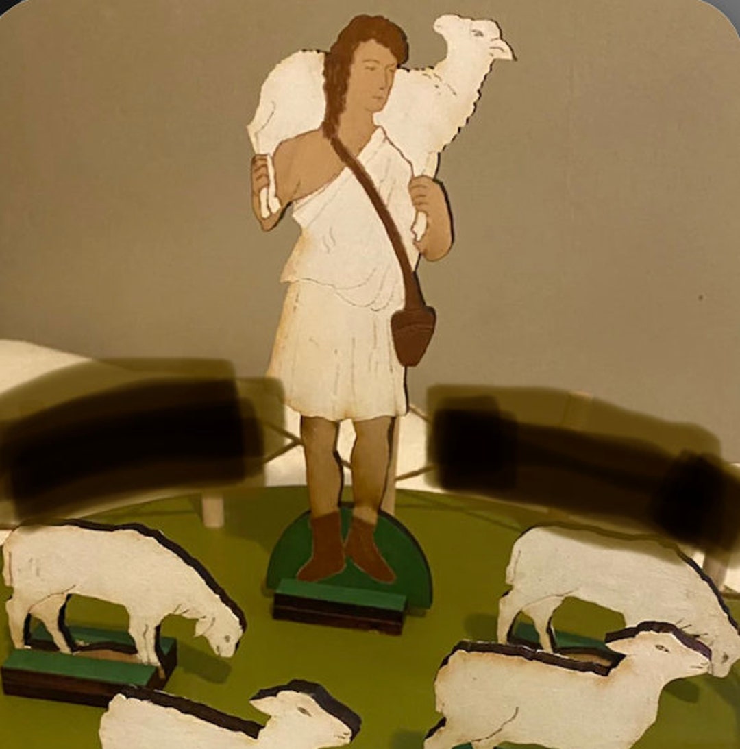 Good Shepherd and Found Sheep - Parables of Jesus - Painted Set - CGS ...