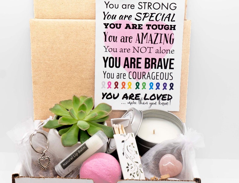 CANCER GIFT BOX. Cancer Patient. Healing Stone. You Are - Etsy