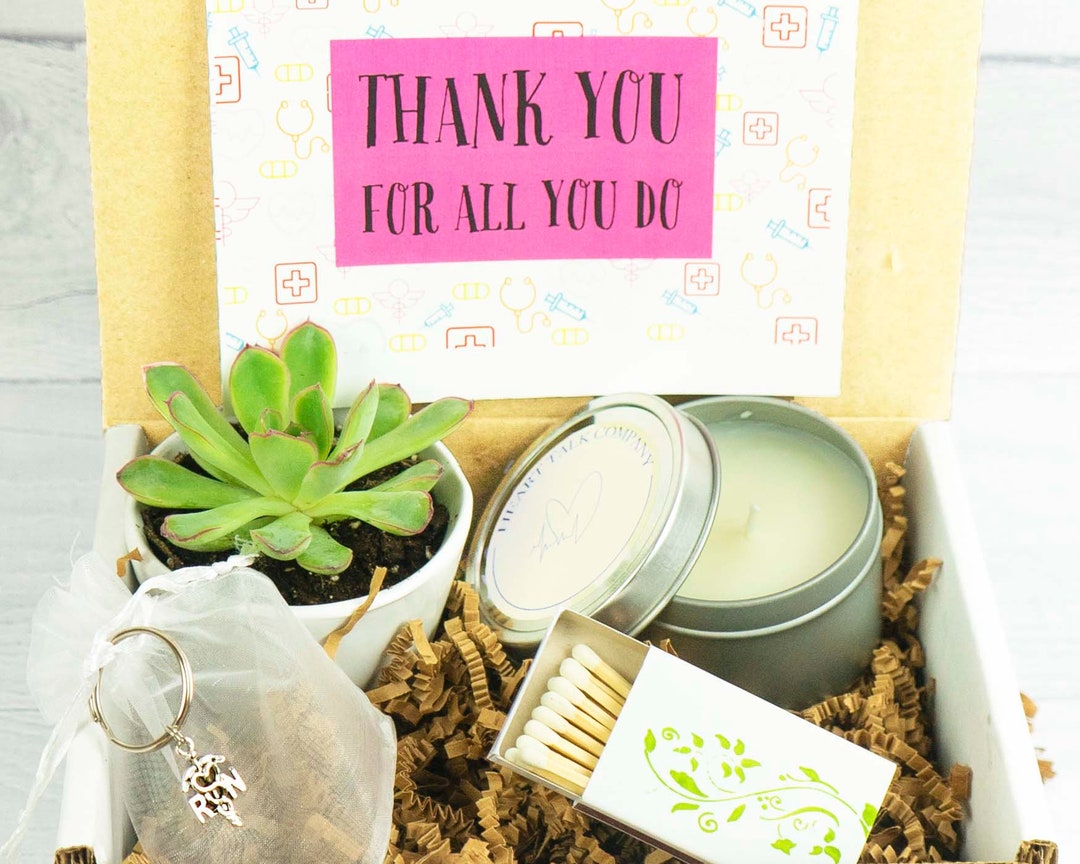 HEALTH CARE WORKERS. Nurse Gift. Doctor Gift. Gift Box.live Succulent ...