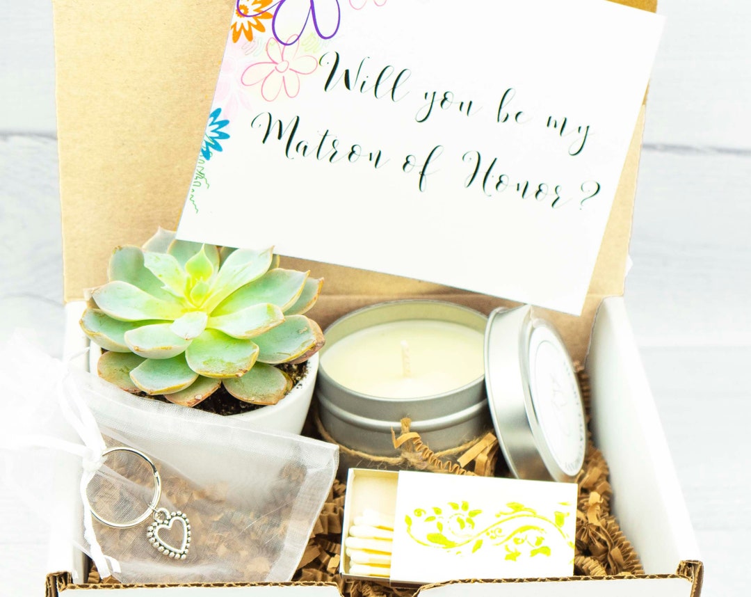 MATRON OF HONOR. Gift Box. Care Package. Wedding Gift Box. Wedding ...