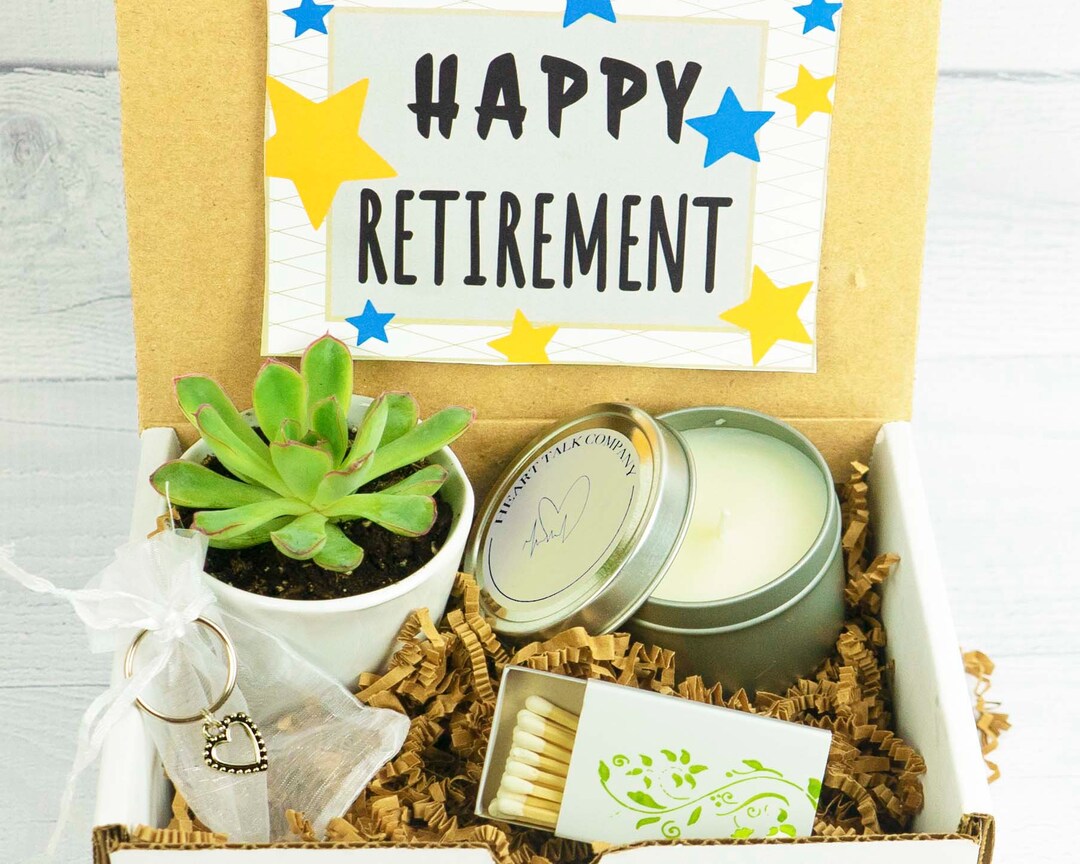 HAPPY RETIREMENT. Retirement Gift. Live Succulent. Succulent Gift Box ...