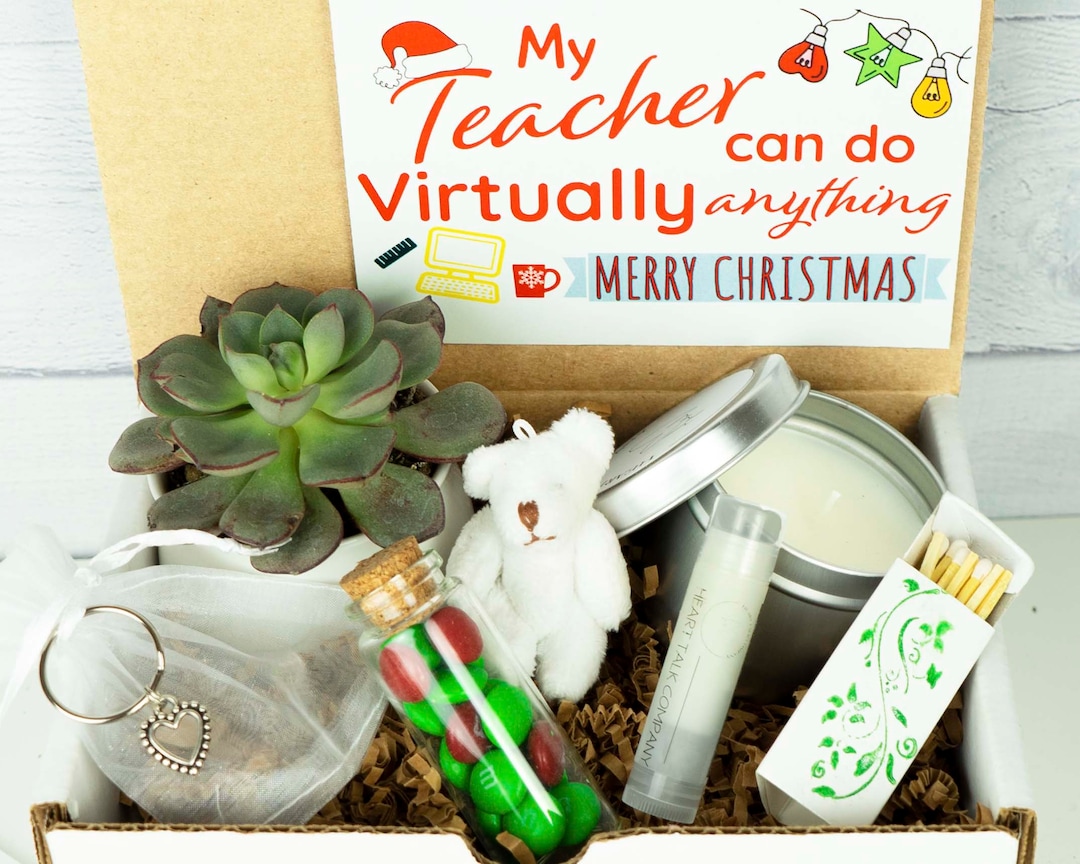 TEACHER CHRISTMAS GIFT. Holiday Gift Box. Virtual Learning. Live ...