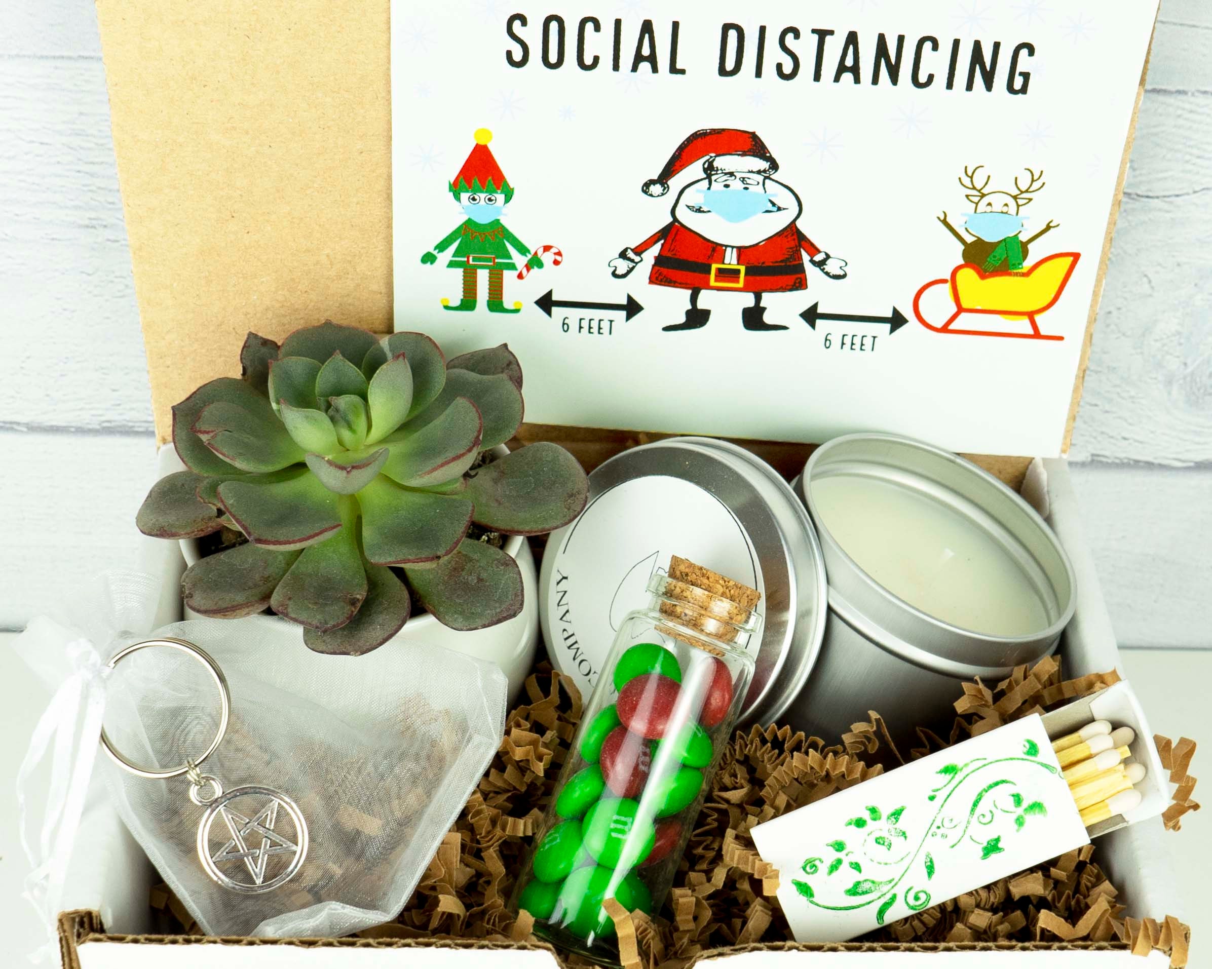 SOCIAL DISTANCE CHRISTMAS. Holiday Gift Box. Christmas. - Etsy