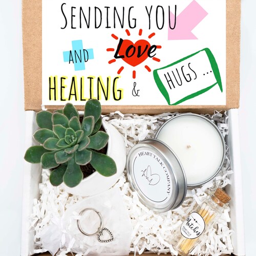 Succulent Gift Box Healing Vibes Gift Box Get Well Gift - Etsy