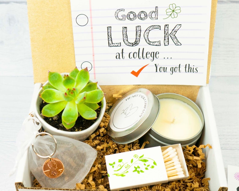 COLLEGE GIFT. College Student Gift Box. REAL Penny. Note Pad. | Etsy