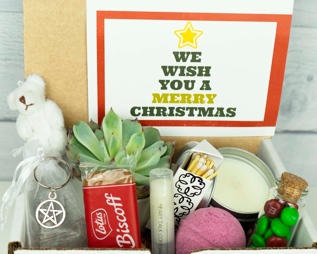 MERRY CHRISTMAS. Holiday Gift Box. Christmas. Holiday Care Package. We ...