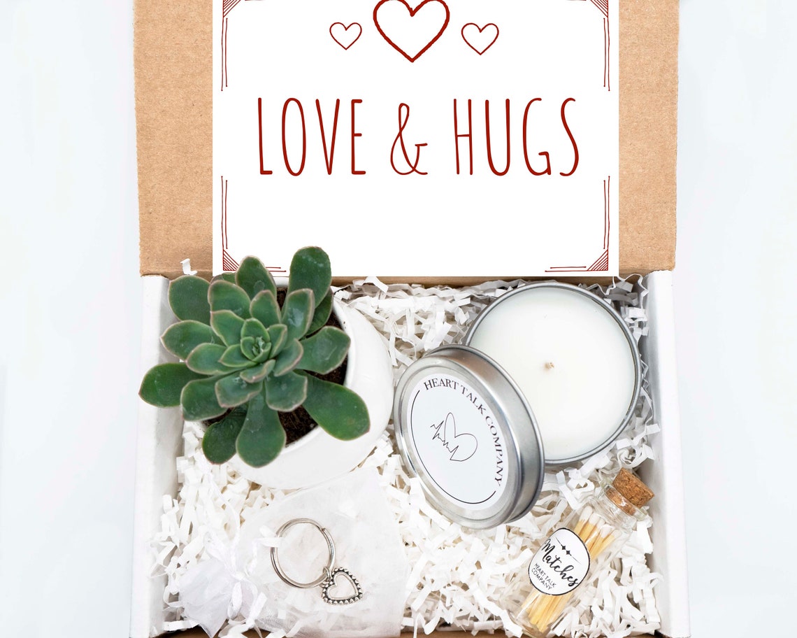GIFT BOX. Care Package. Love and Hugs. Succulent Gift. - Etsy
