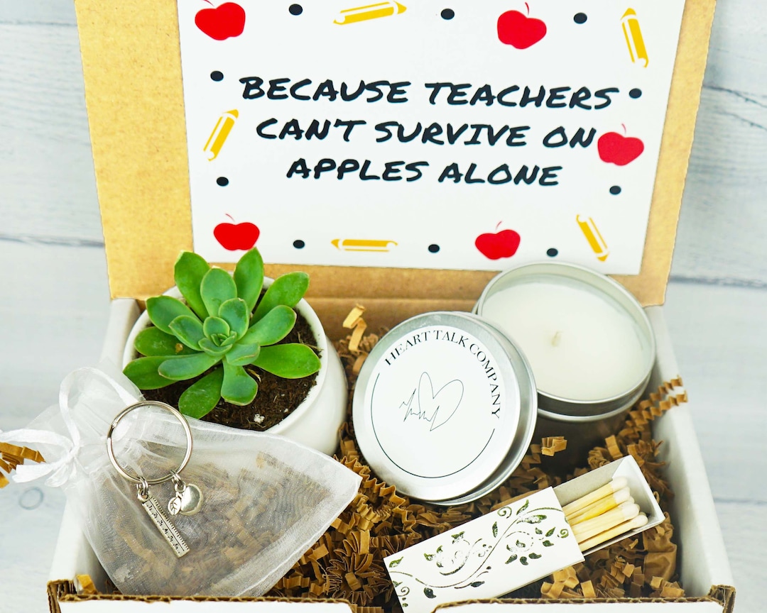 Teacher Gift. TEACHER. Back to SCHOOL Gift Box. Teacher Care Package ...