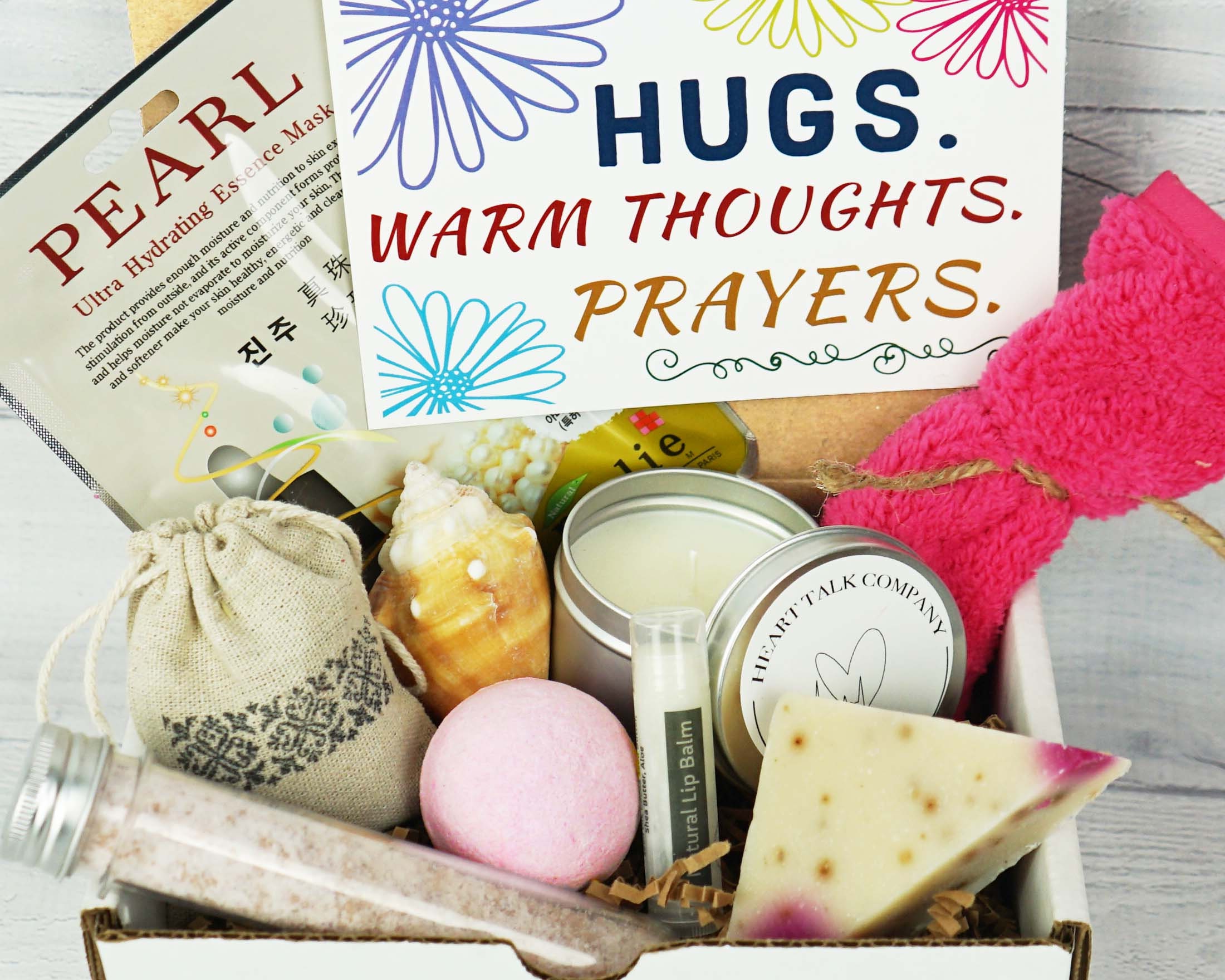 SPA PACKAGE. HUGS Warm Thoughts Prayers. Gift Box. Spa Gift | Etsy