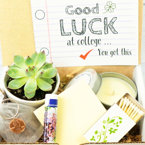 COLLEGE GIFT. College Student Gift Box. REAL Penny. Note Pad. - Etsy