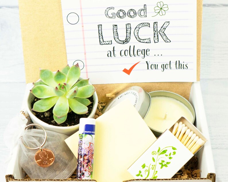 COLLEGE GIFT. College Student Gift Box. REAL Penny. Note Pad. - Etsy