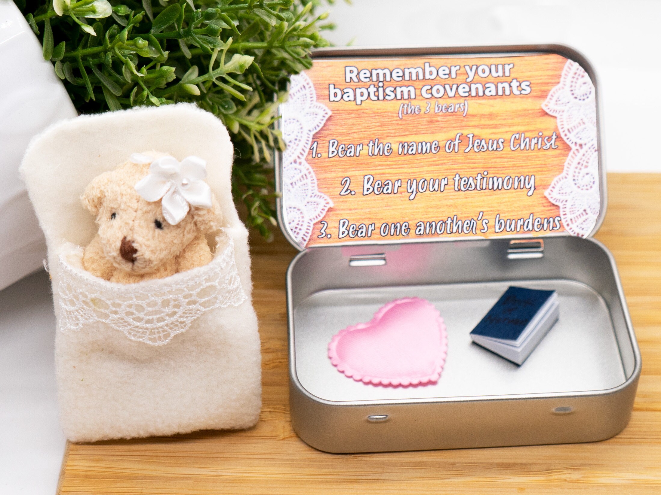 LDS BAPTISM Gift Teddy Bear. LDS Baptism Gift. Teddy Bear. the - Etsy