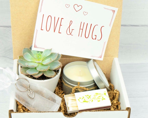 GIFT BOX. Care Package. Love and Hugs. Succulent Gift. | Etsy