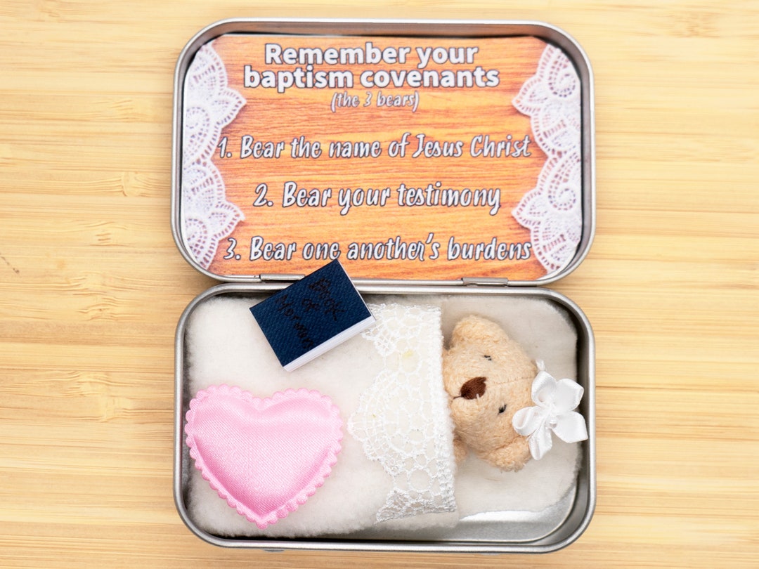 LDS BAPTISM Gift Teddy Bear. LDS Baptism Gift. Teddy Bear. the Three B ...
