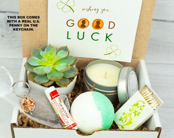 CARE PACKAGE. Good Luck. Good Vibes. Lucky Penny. Live | Etsy