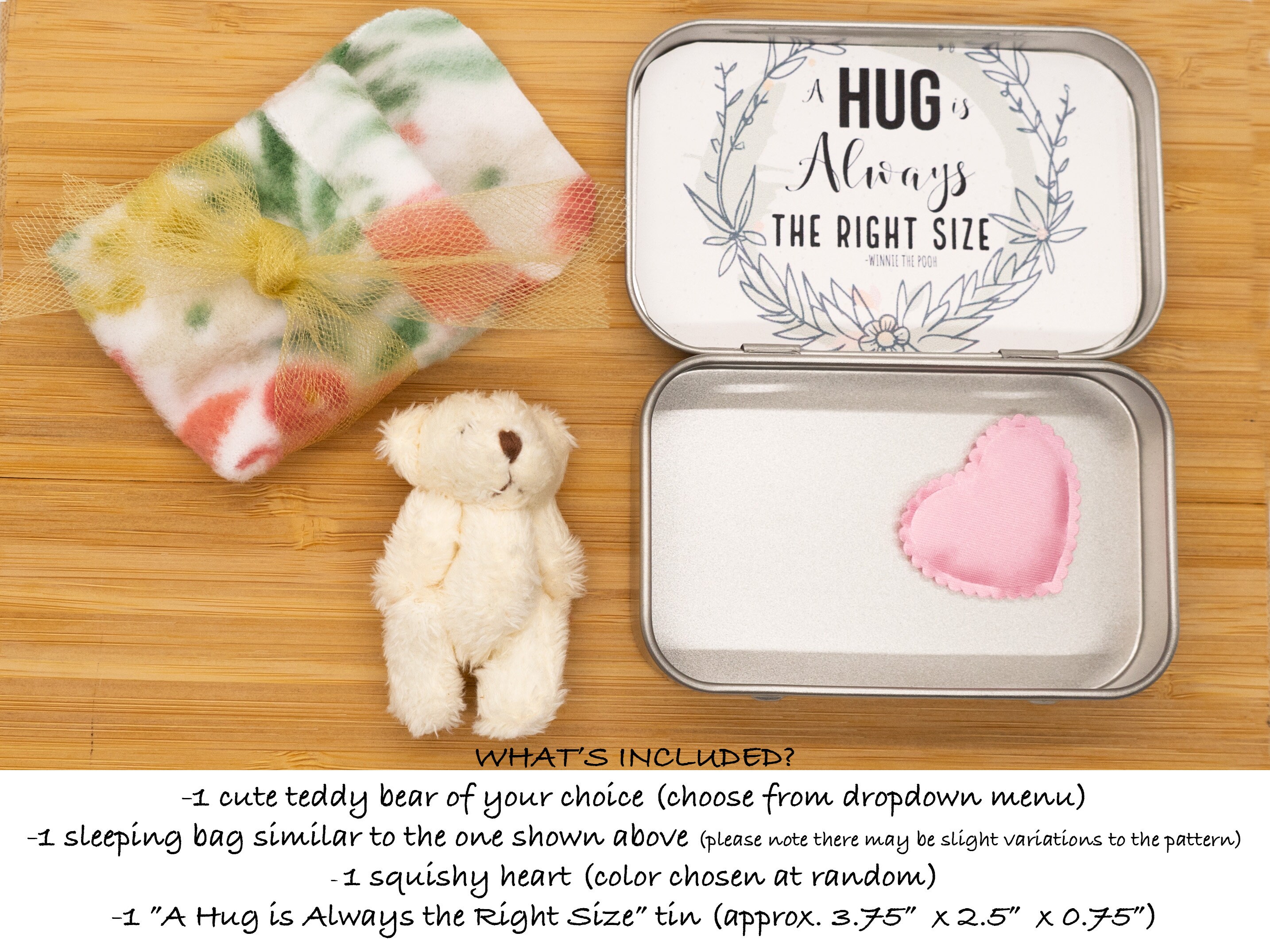 Teddy Bear Hug in a Tin. Teddy Bear in a Box. Teddy Bear. - Etsy