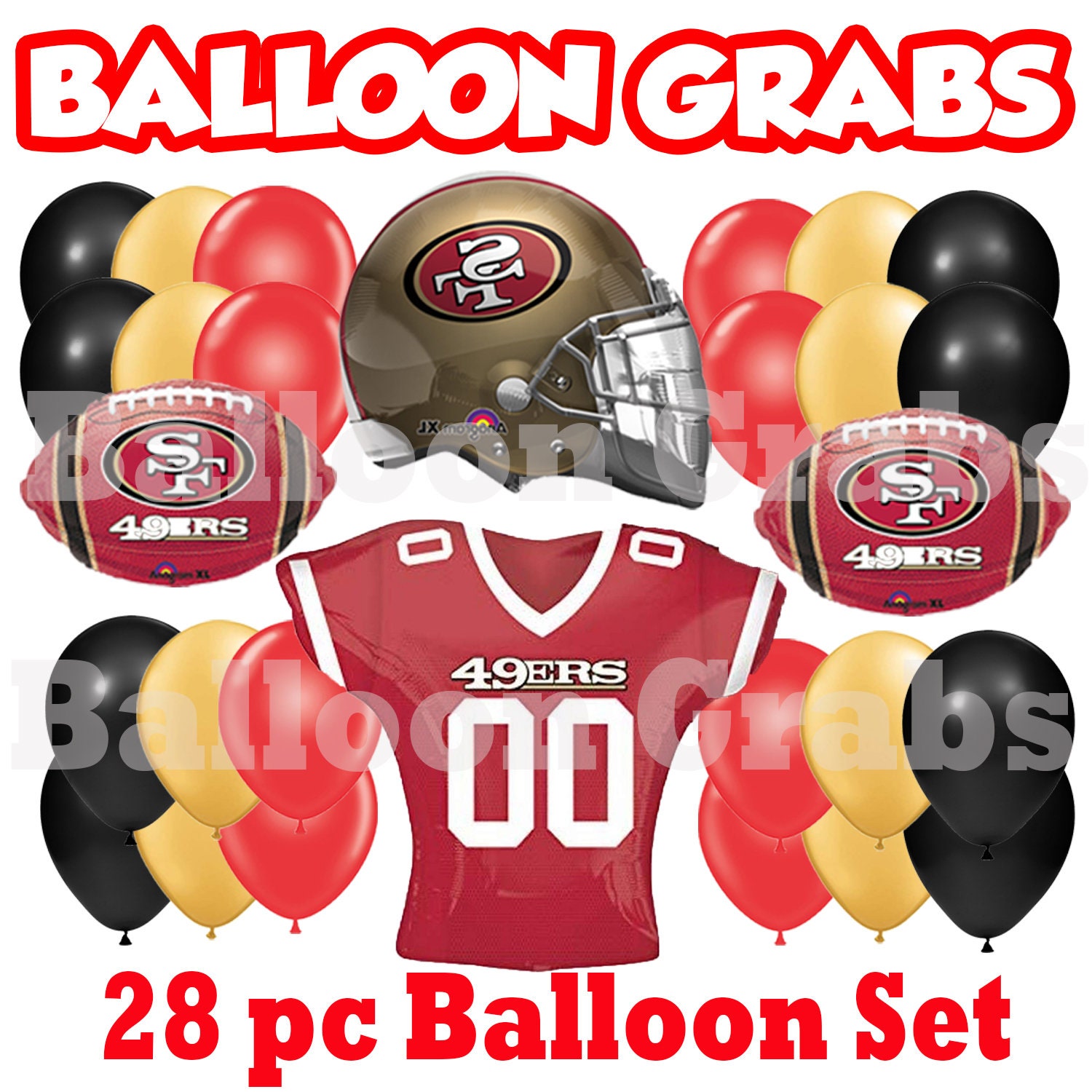 San Francisco 49ers Bouquet Balloon Set Super Bowl 2020 - Etsy