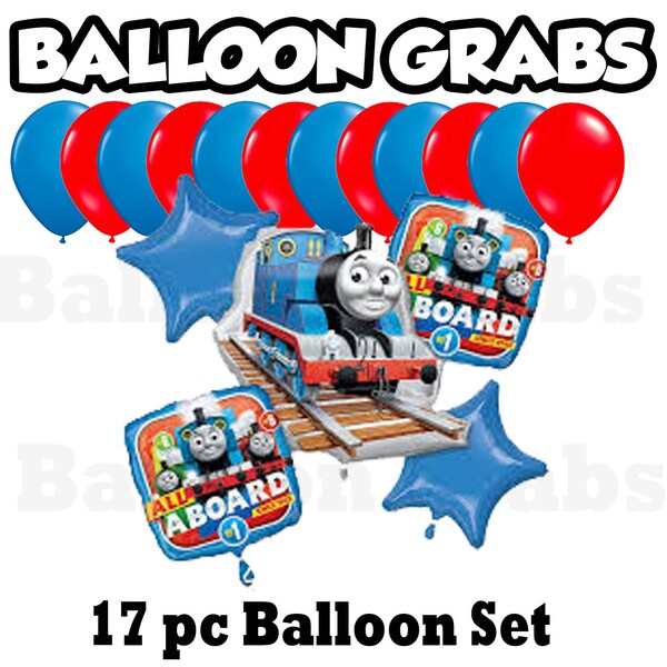 Thomas the Train Balloons - Etsy